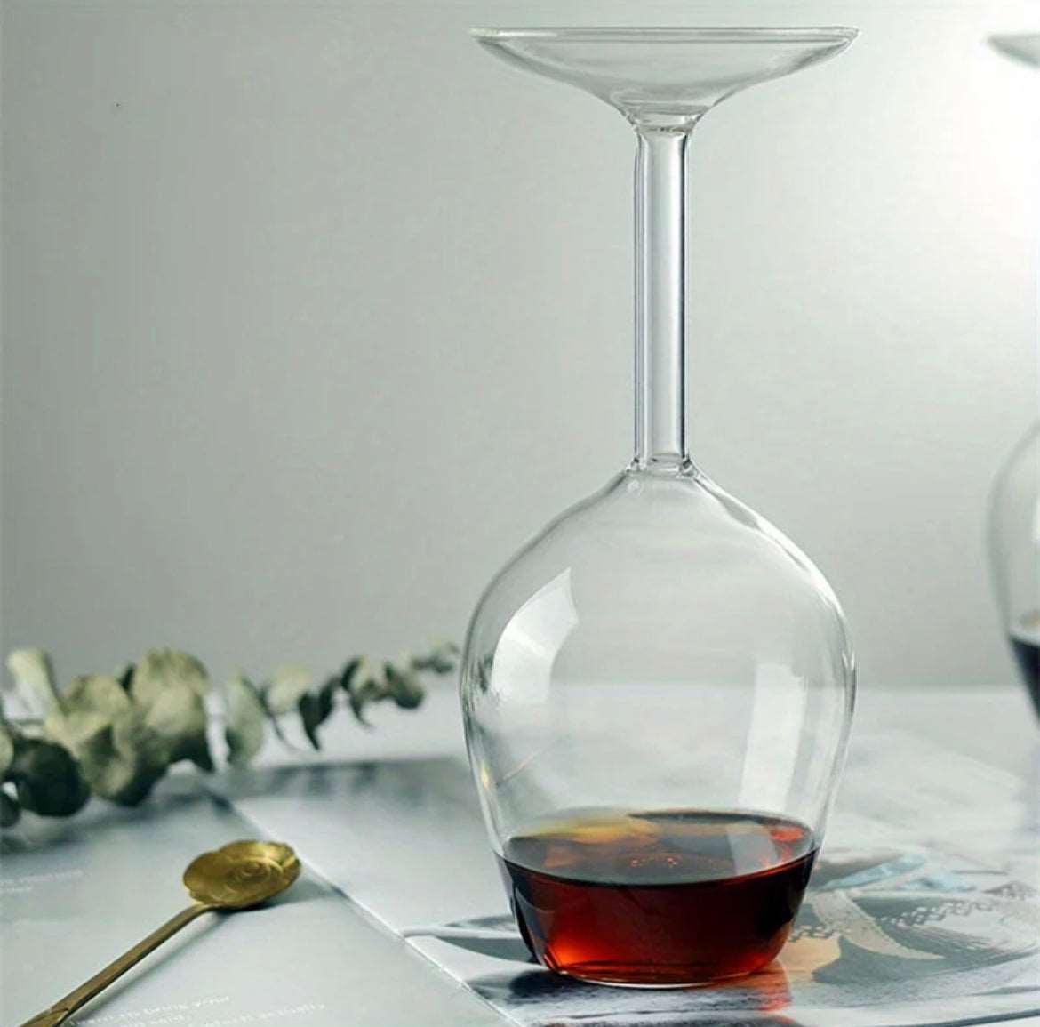 Inverted Upside Down Wine Glass | Gifts for Wine Lovers