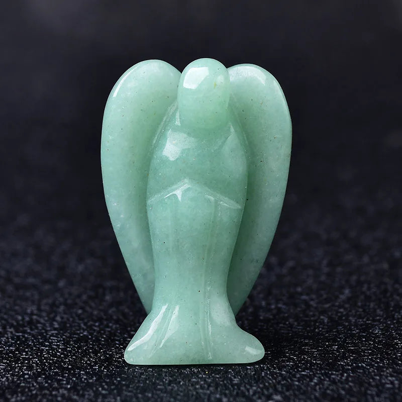 Natural Crystal Guardian Angel Figurine - Dear Cece