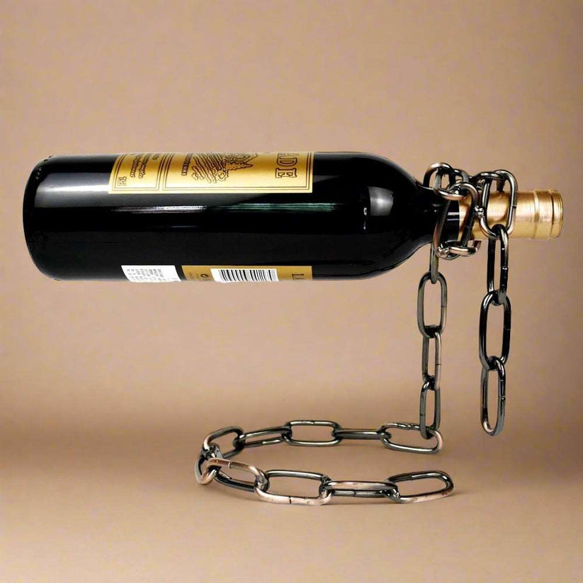 Iron Chain Wine Bottle Stand | Gifts for Wine Lovers